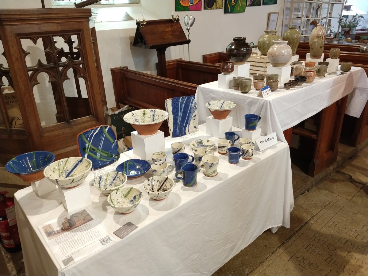 Oxfordshire Arts Weeks at Holy Cross at Shipton on Cherwell May 2022 – David Mason Pottery